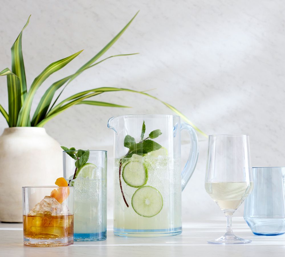 Happy Hour Acrylic Drinking Glasses Pottery Barn Australia